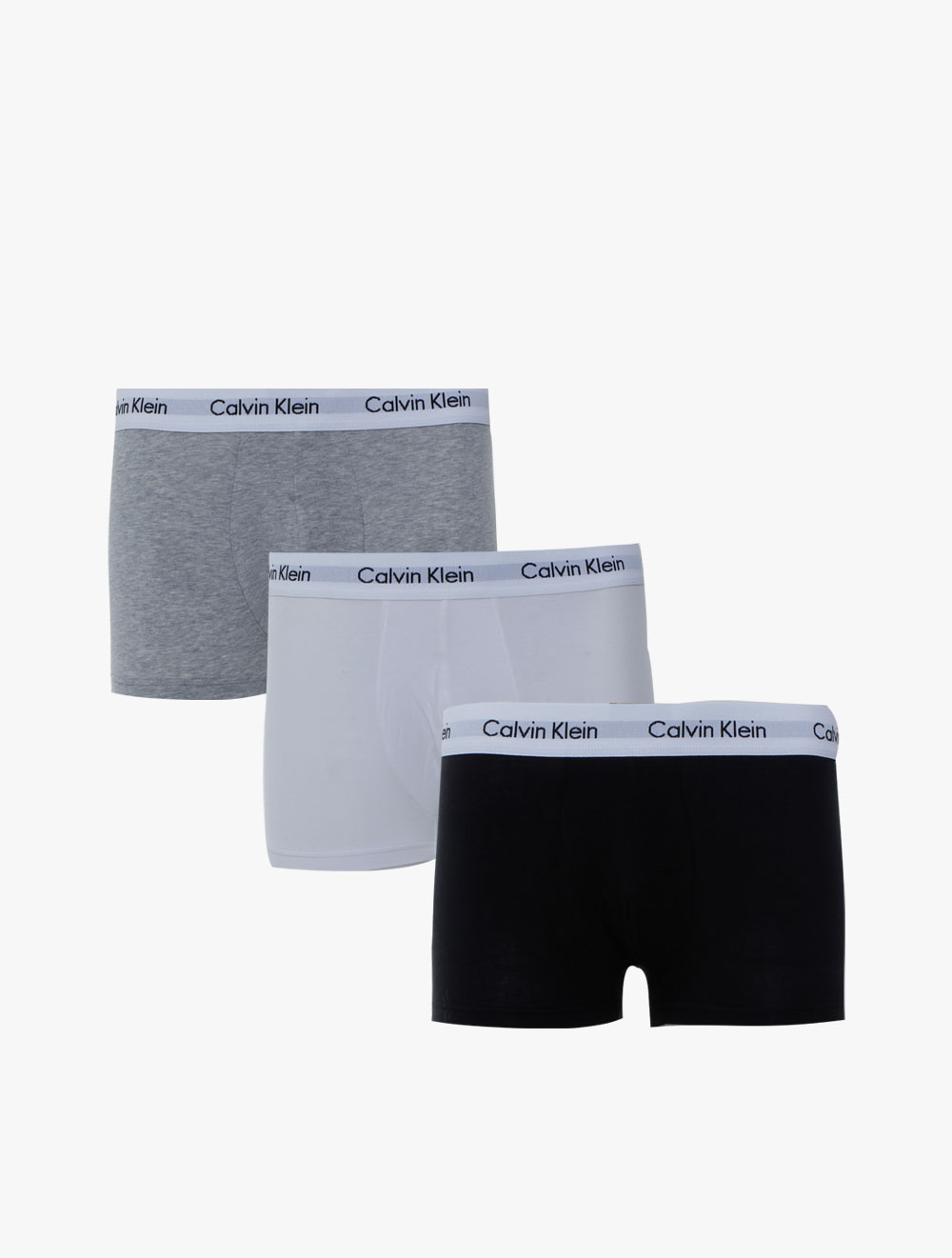 CK Underwear - Cotton Stretch 3 Pack Low Rise Trunk